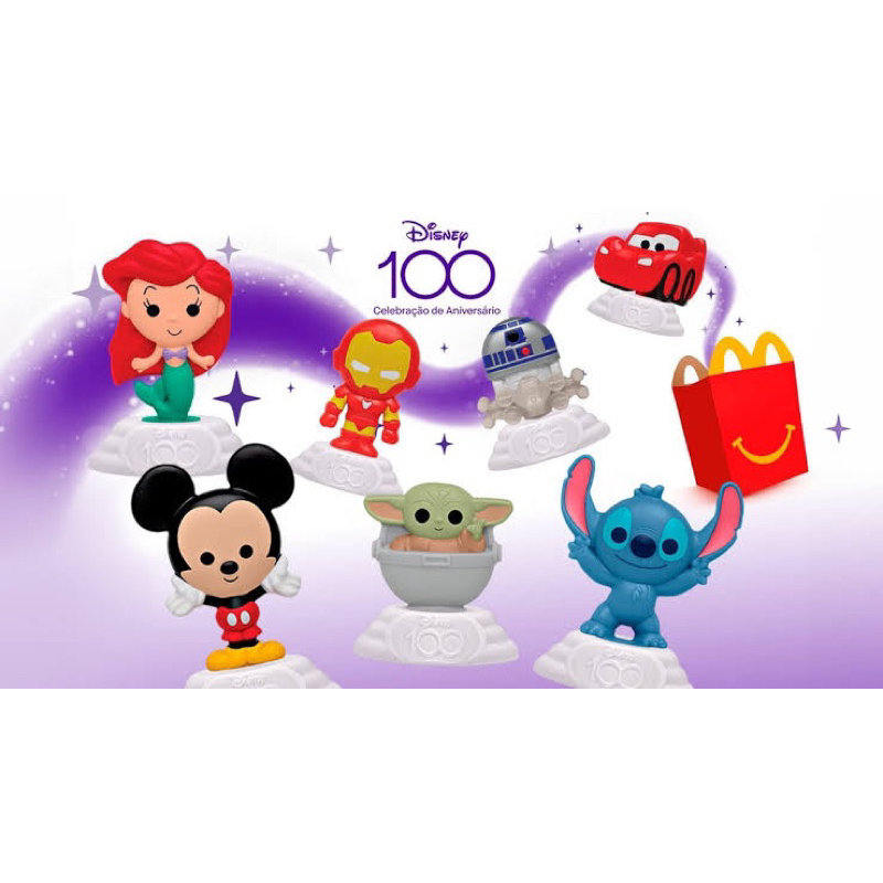 Bonecos Disney 100 anos Mc Donalds | Shopee Brasil