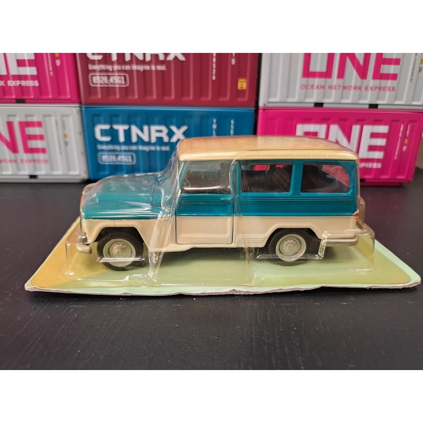 Miniatura Ford Rural Willys 1972 Branco /Azul- Carros Nacionais 2 ...