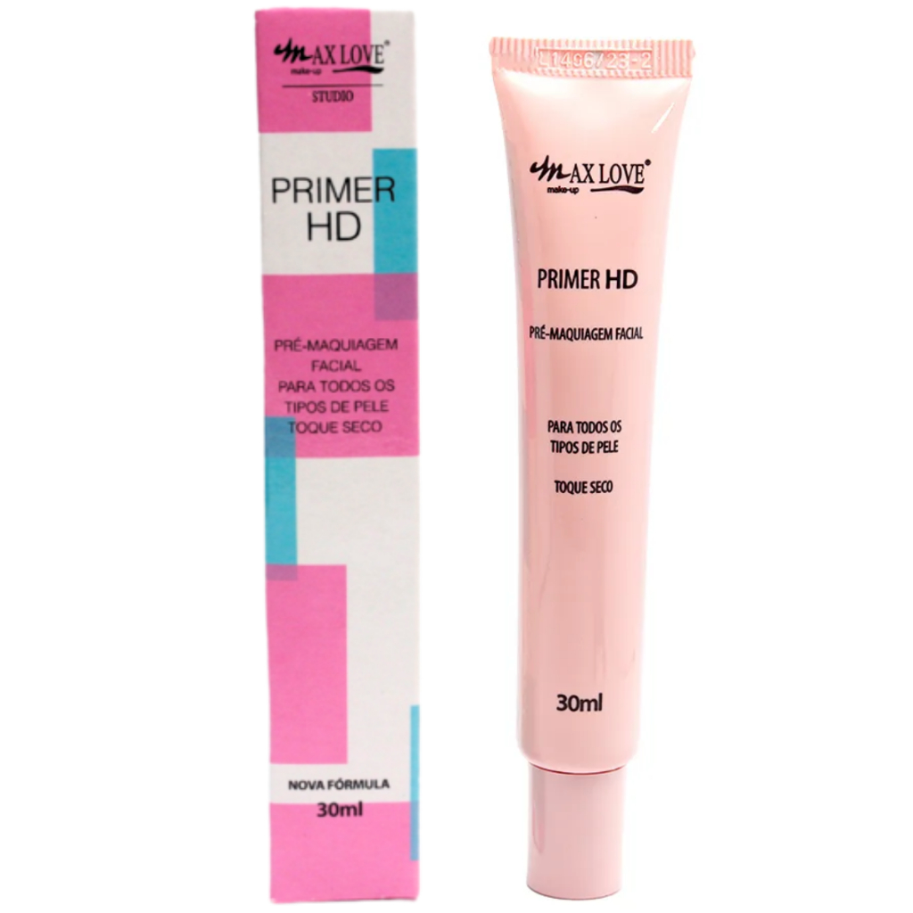 Primer Hd Facial Pré Maquiagem Toque Seco Max Love Original 30 Ml | Shopee Brasil