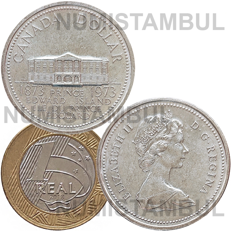 Canadá - 1 dólar 1973 (Ilha Príncipe Eduardo) | Shopee Brasil
