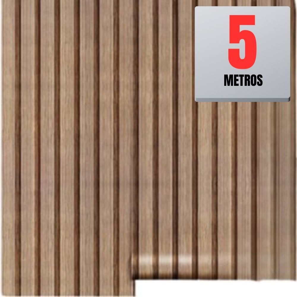 Papel De Parede Madeira Ripado 5 Metros X 45cm Adesivo Autocolante Para