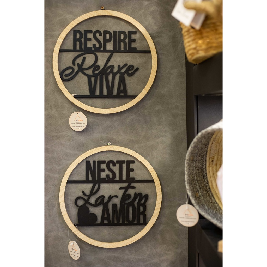 Placa Decorativa Para Porta Frases Redondo Metal E Mdf | Shopee Brasil