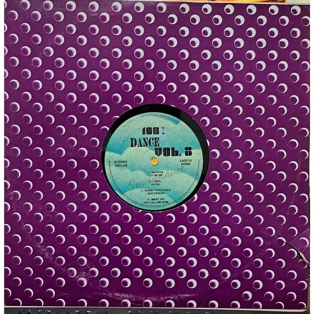 Disco de Vinil LP 100% Dance 8 | Shopee Brasil