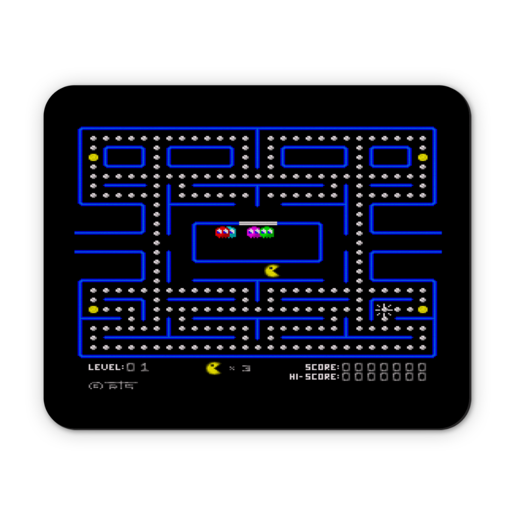 Mousepad Estampado Pac-Man 21x17cm Neoprene | Shopee Brasil