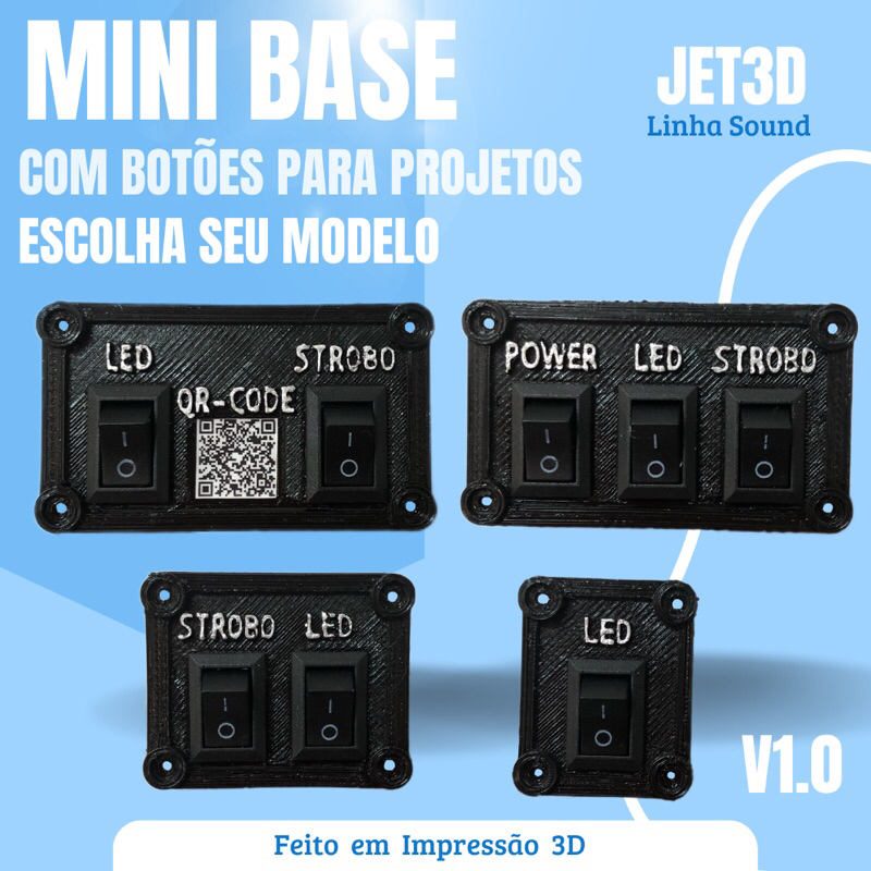 Mini Base para botões de mini projetos e sons | Shopee Brasil