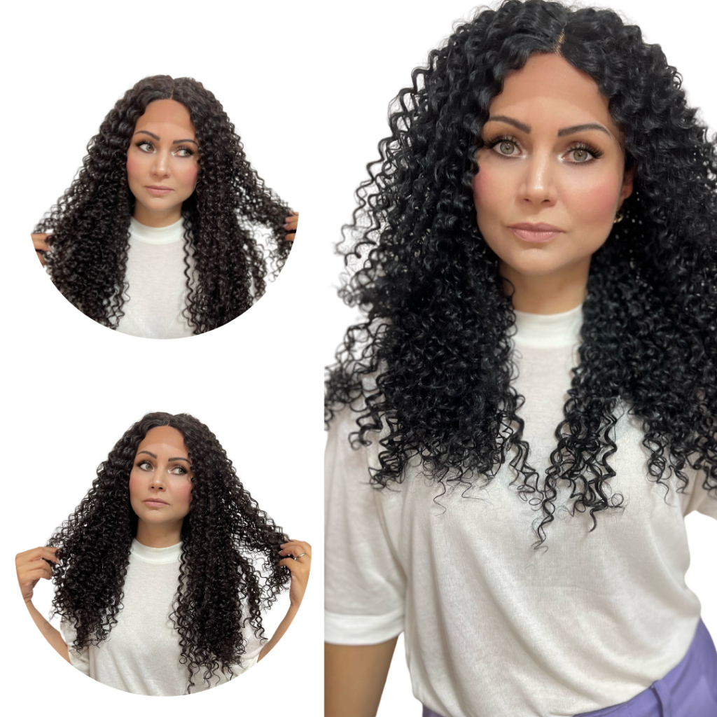 Front Lace Cacheada Orgânica Premium 480g Super Semelhante ao Natural ...