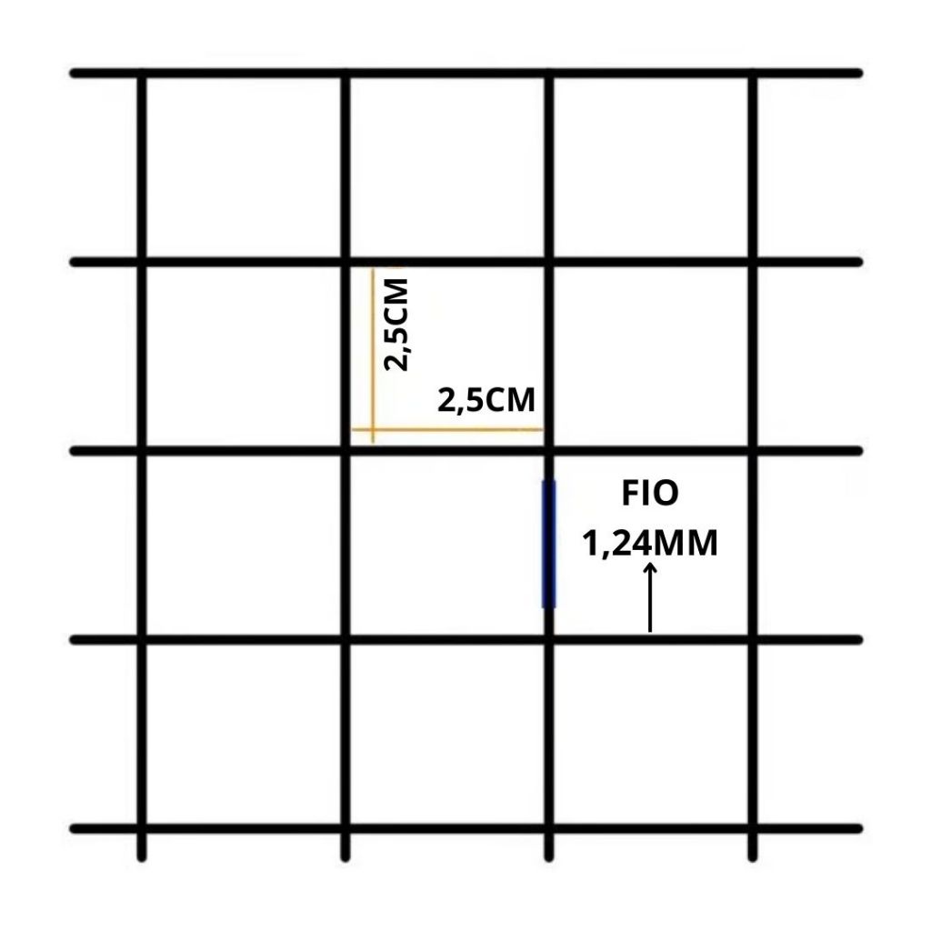 Tela Soldada Cerca Cachorro Gato 50cm/100cm altura x 1,5M 2,5M 3,5M até 4,5M | Shopee Brasil