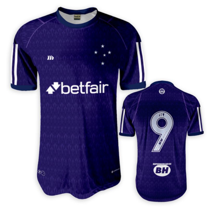 CAMISA MASCULINA MALHA BOA ROXA time futebol TREINO CRZR BORDADA UNISEX ...