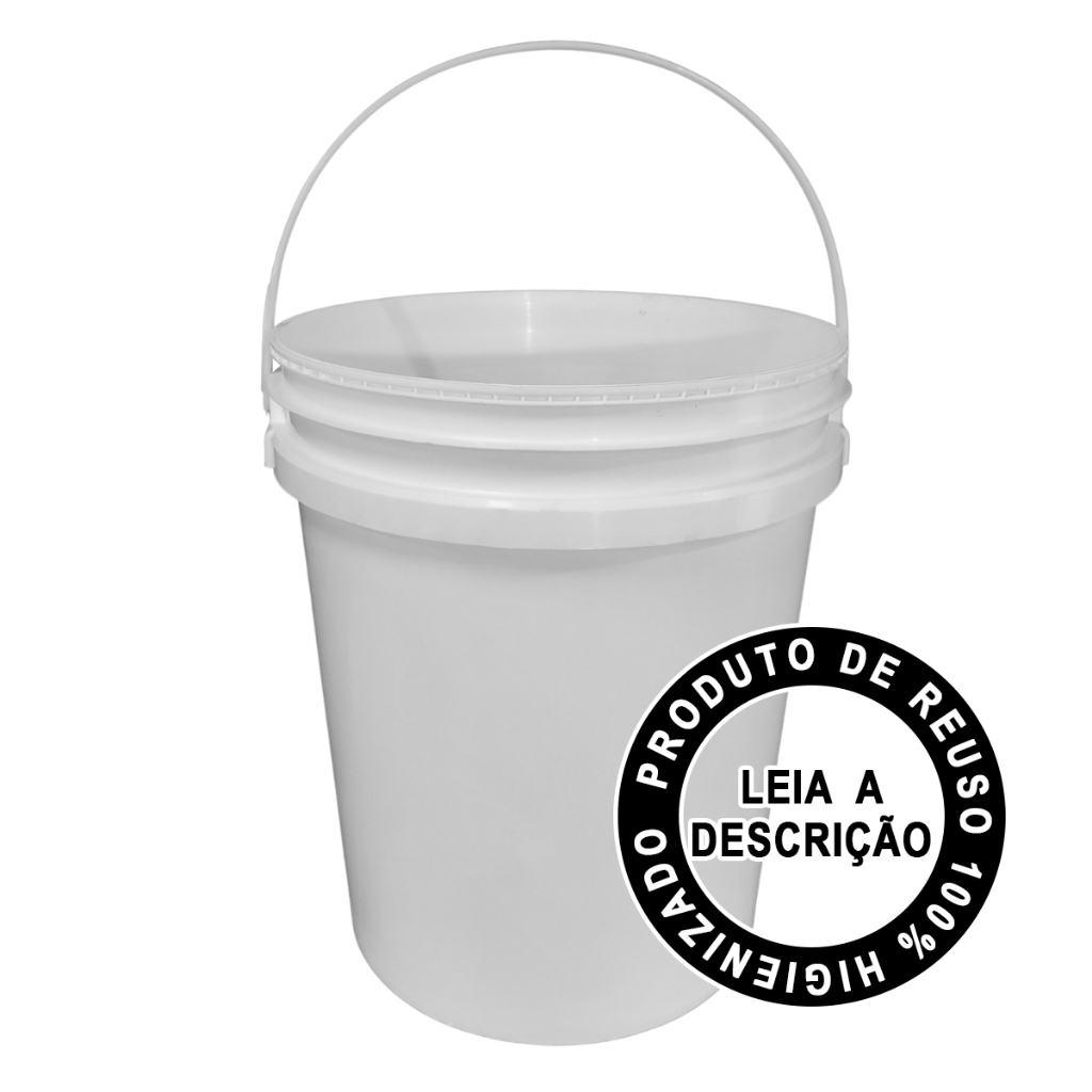 Balde Industrial 20 Litros Alça Reforçada Suporta Até 22kg | Shopee Brasil