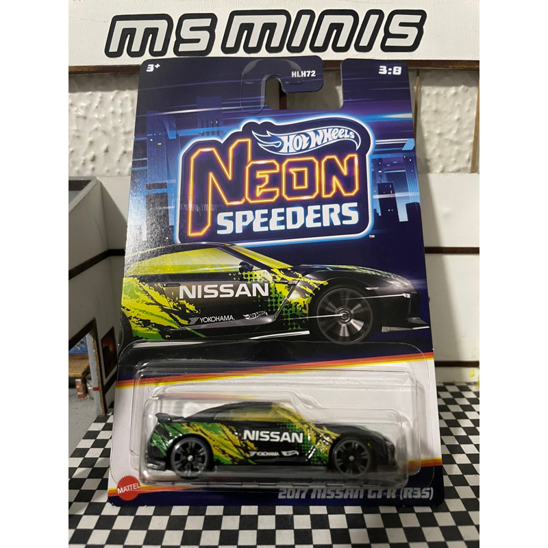 Hot Wheels Neon Speeders 2023 - 2017 Nissan GT-R (R35) | Shopee Brasil