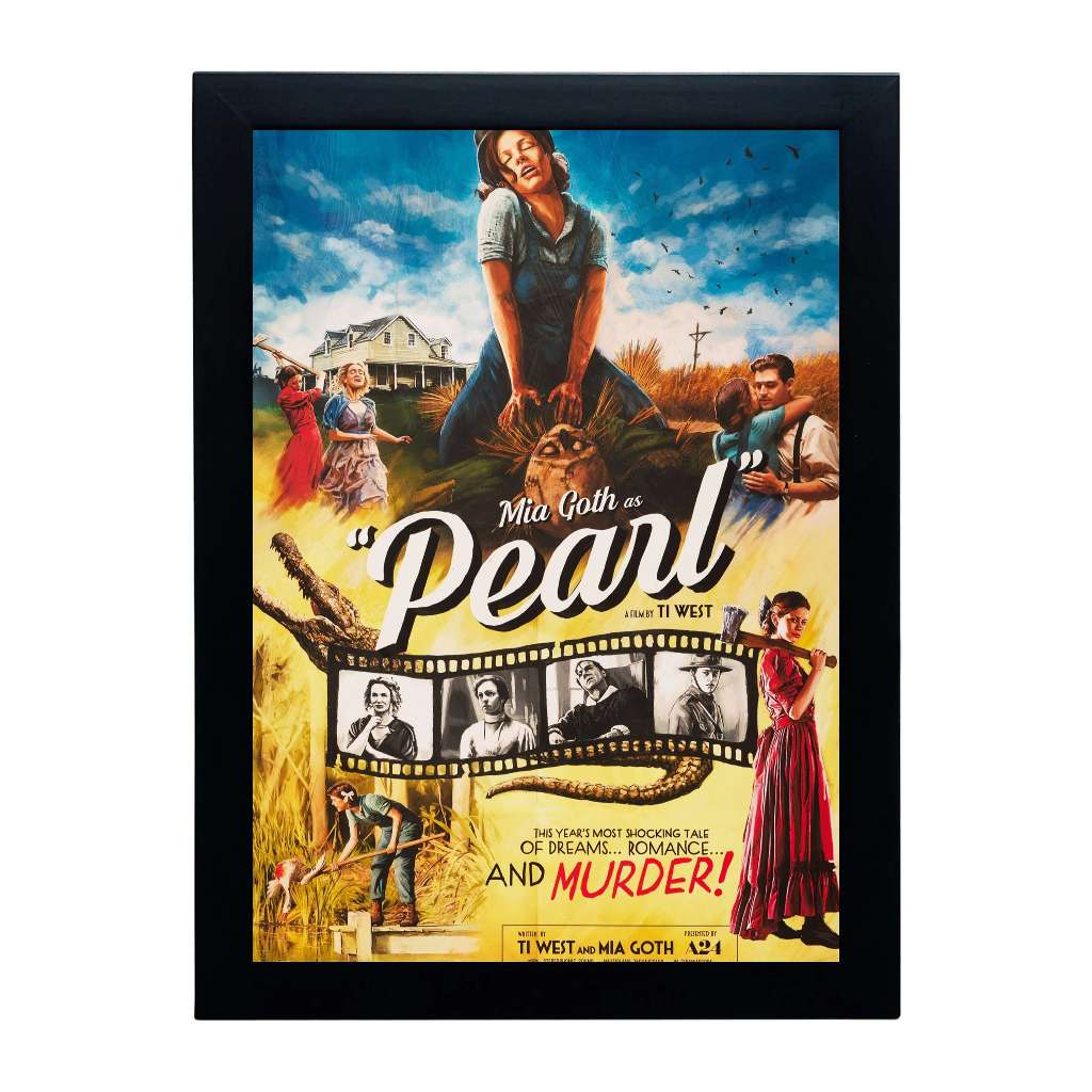Pôster A4 Filme Pearl X Maxxxine Mia Goth A24 Opção com Moldura ...