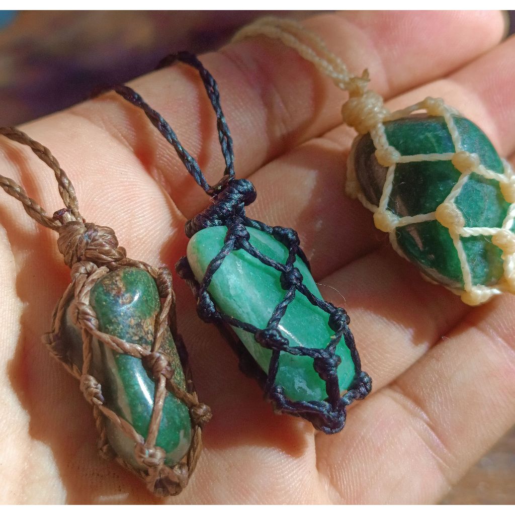 Colar Hippie Castroado Pedras Naturais Na Redinha + Pulseira | Shopee ...