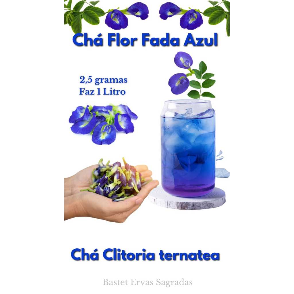 Chá Flor Fada Azul de Clitoria Ternatea , Sucos, Gin, Drinks em geral ...