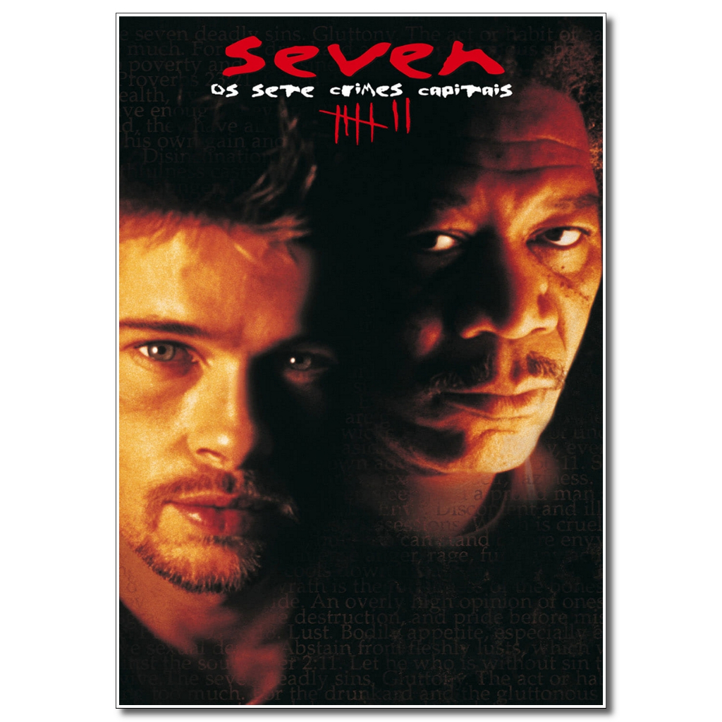 Poster FILME Seven Os Sete Crimes Capitais (1995) - 10 Modelos Cartaz ...