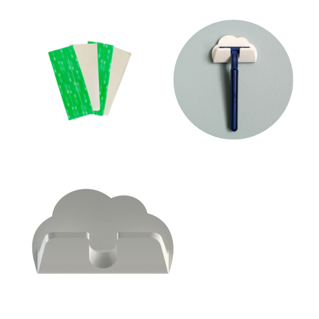 Suporte Para Aparelho De Barbear Lamina Gillette Gilete BIC Prestobarba ...