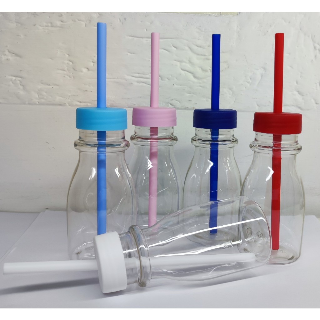 80 Garrafa com Tampa e Canudo Plastico 190ml | Shopee Brasil