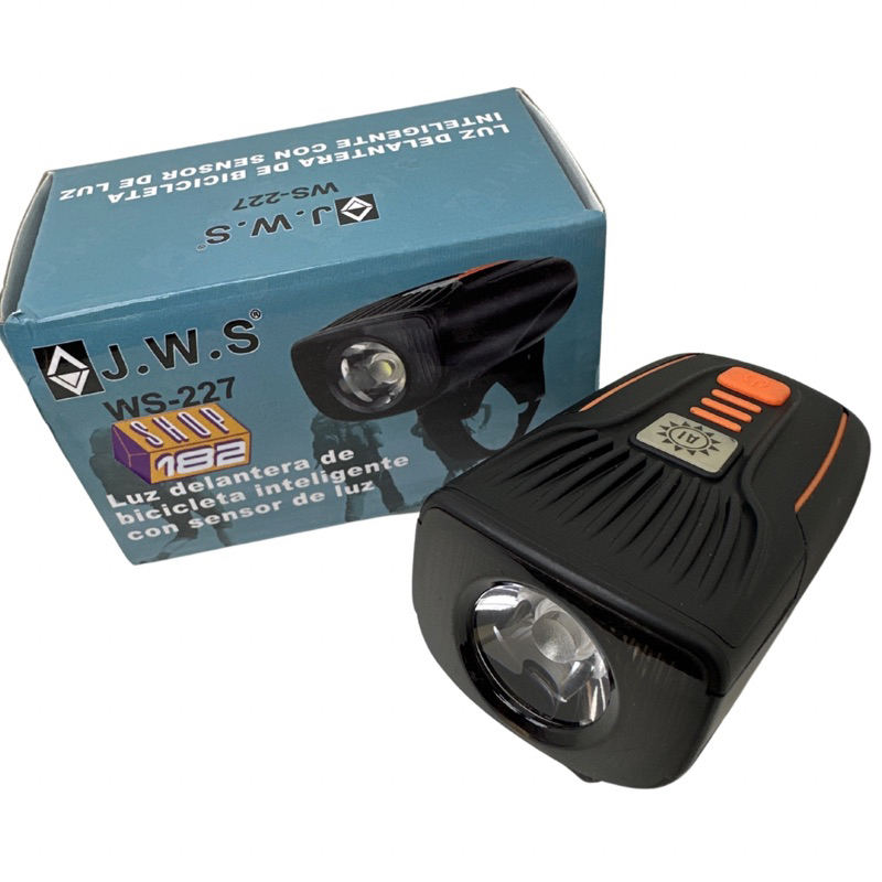 Farol Para Bicicleta Com Sensor inteligente Bike Usb C - Jws WS-227 | Shopee Brasil