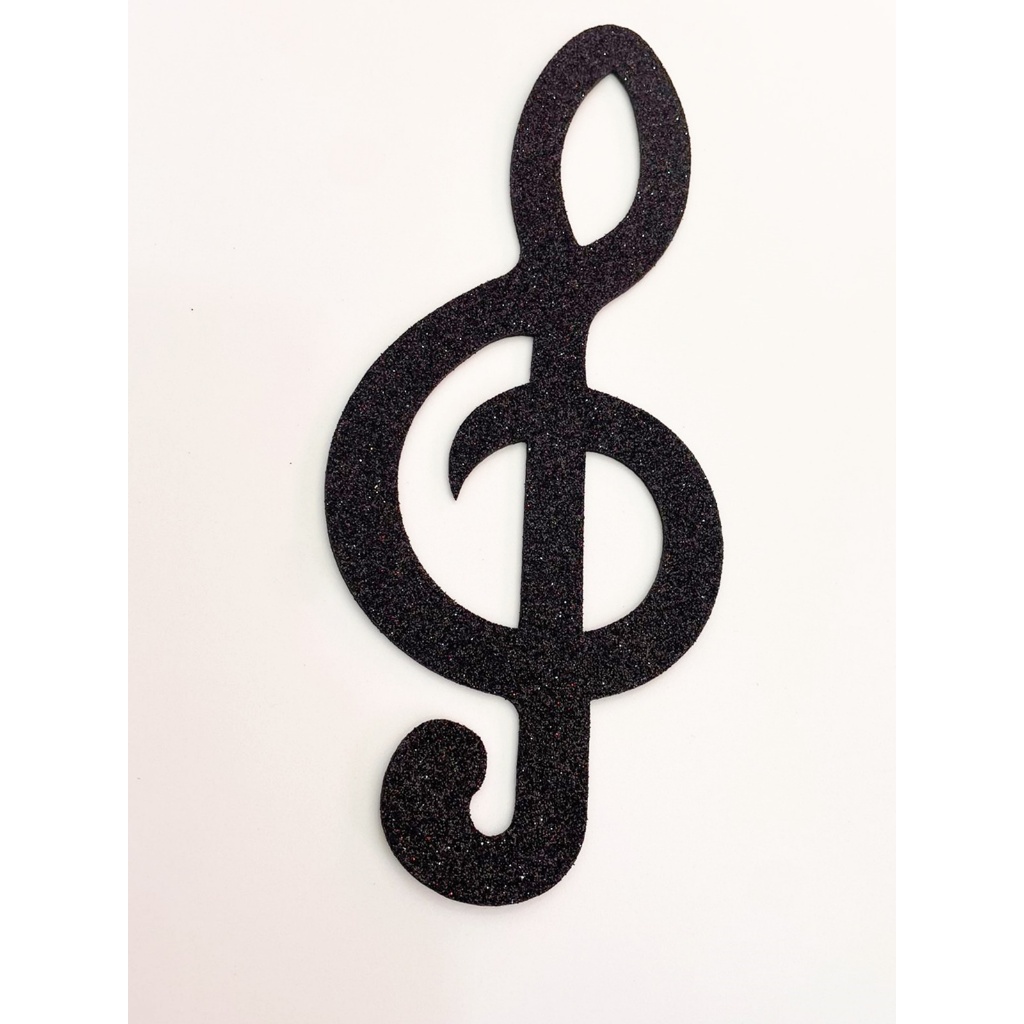 Nota musical em EVA com Glitter | Shopee Brasil