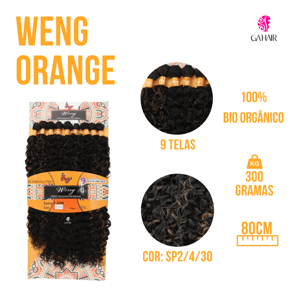 Kit 3 Aplique De Cabelo Cacheado - Weng - Organico Telado Sem Tic Tac ...