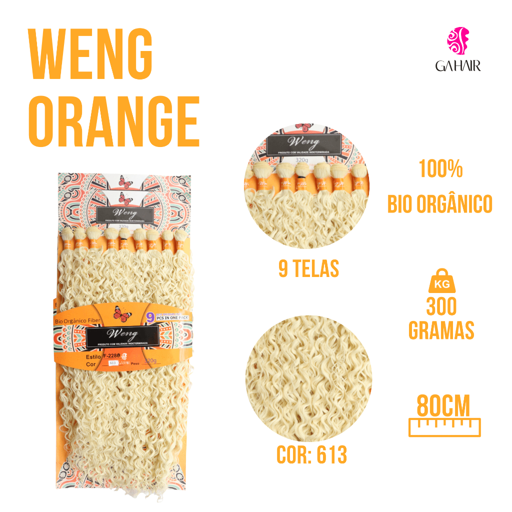 Kit 3 Aplique De Cabelo Cacheado - Weng - Organico Telado Sem Tic Tac ...