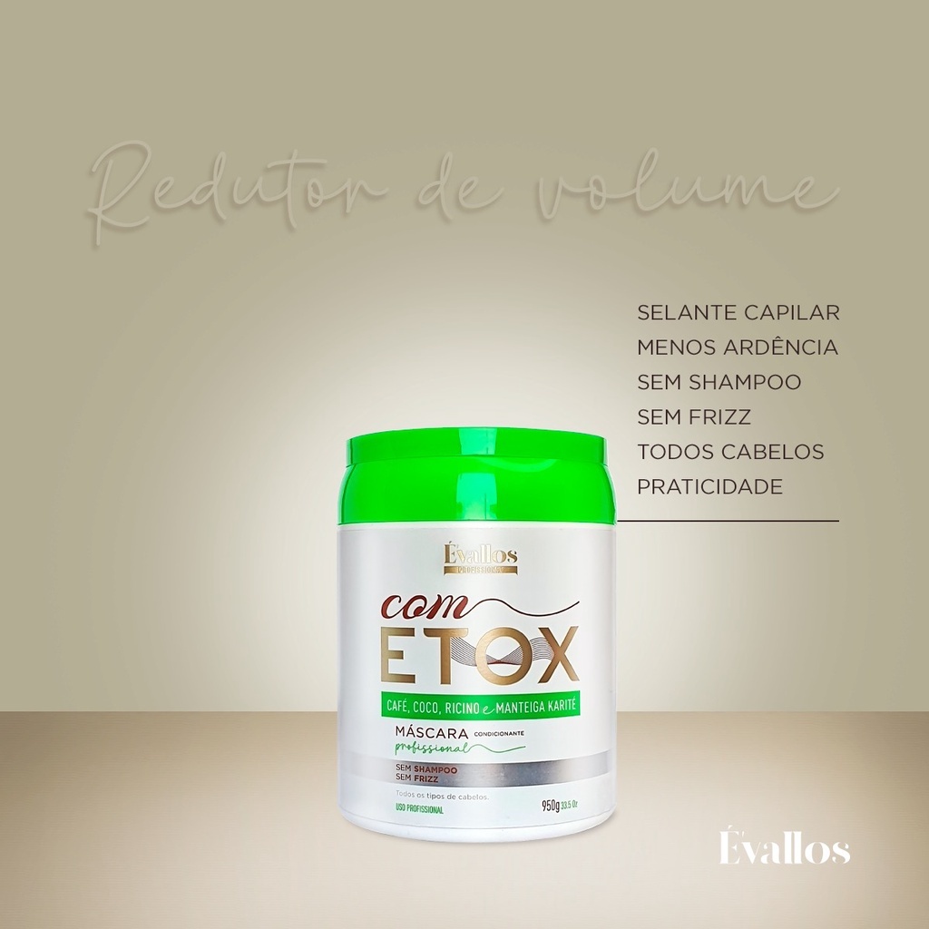 Botox Evallos Etox Redutor De Volume 950g | Shopee Brasil