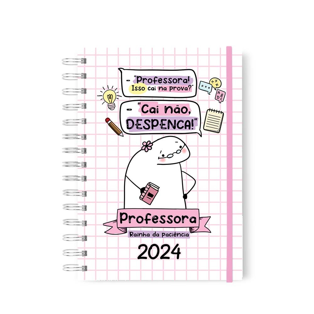 Agenda Profissões Escolar Flork Capa Dura E Elástico A5 | Shopee Brasil