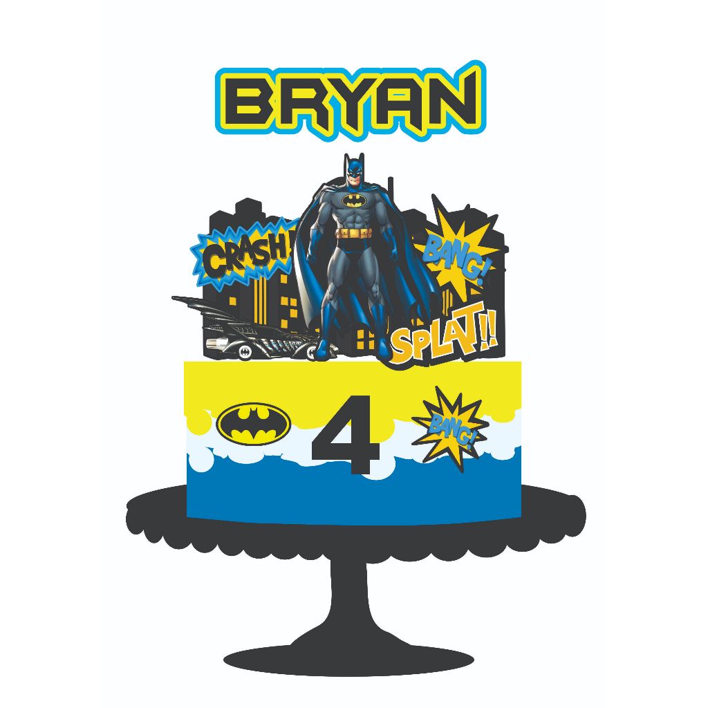 Topo Topper de bolo Batman | Shopee Brasil