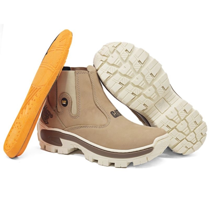 Butina caterpiller em couro fênix - Escorrega o Preço