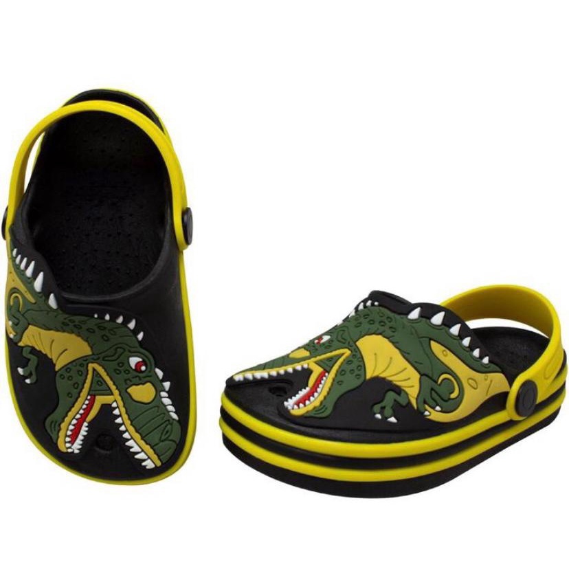 Crocs babuche Masculino Infantil Dinossauro T-rex | Shopee Brasil