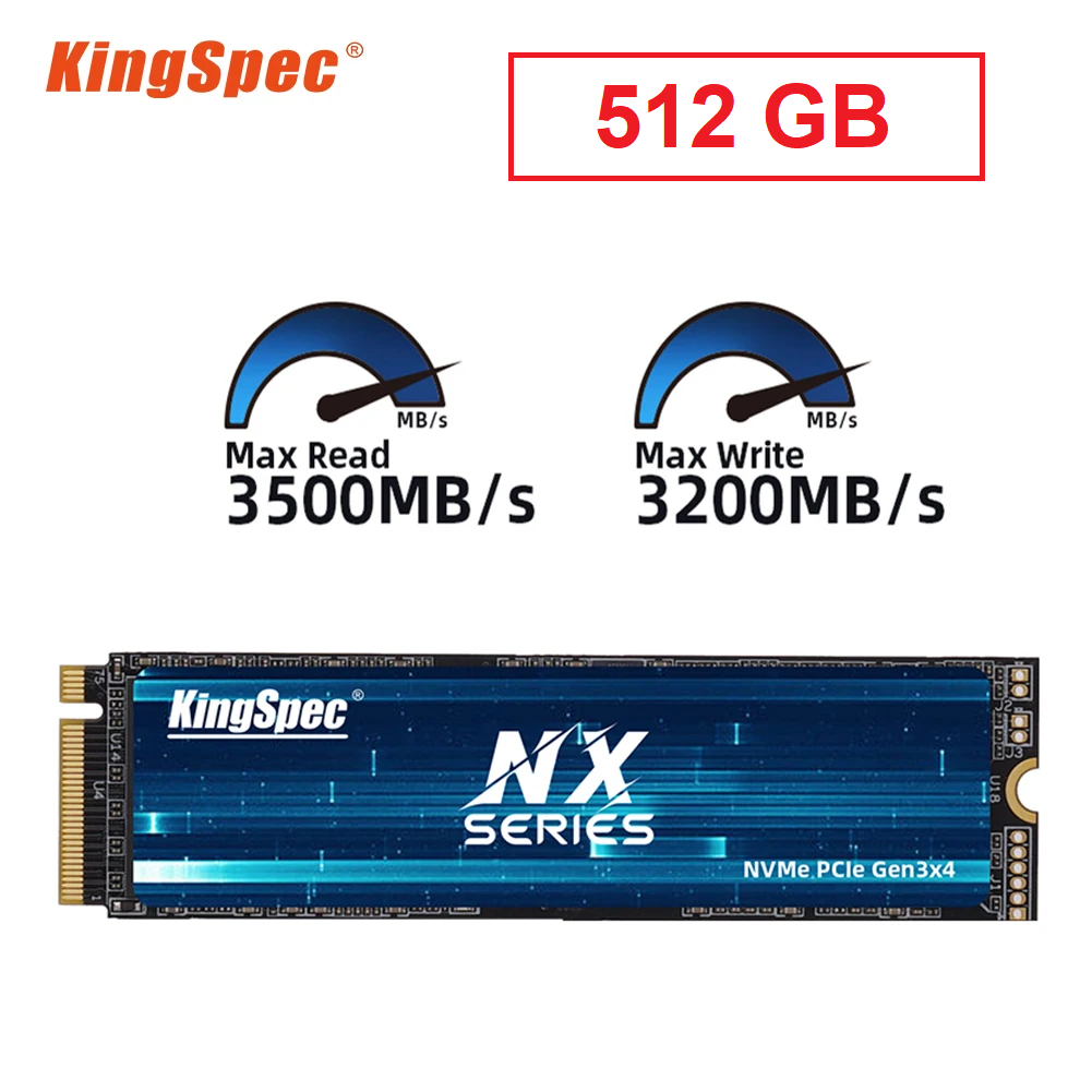 SSD NVME 512GB Kingspec NX Series m.2 | Shopee Brasil