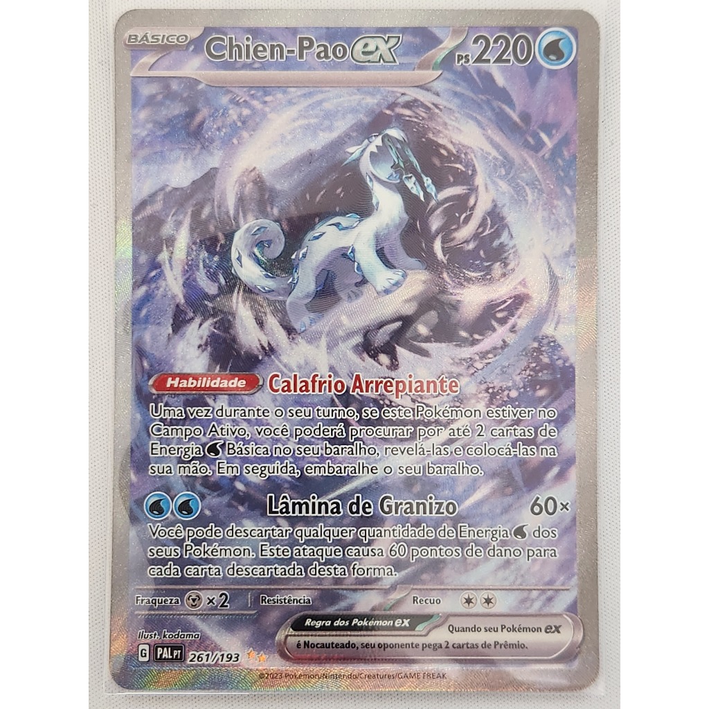 Carta Pokemon Chien-Pao ex (261/193) PAL | Shopee Brasil
