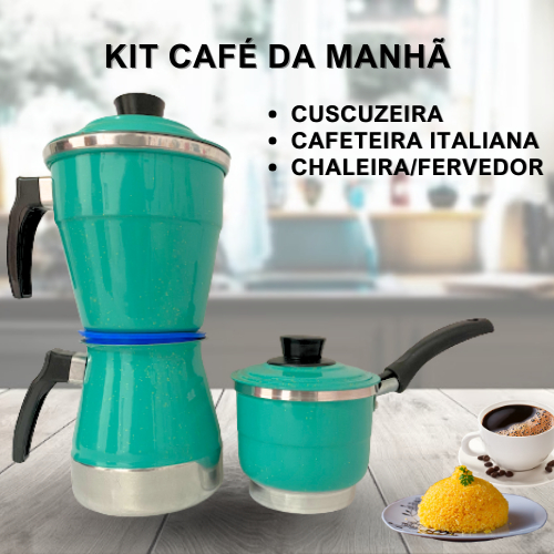 Cuscuszeira Individual Grande Chaleira Cafeteira Italiana Leiteira de ...