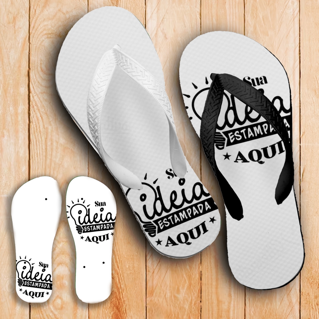 KIT COM 5, 10 OU 15 PARES DE CHINELOS PERSONALIZADOS COM SUA ARTE, DO ...