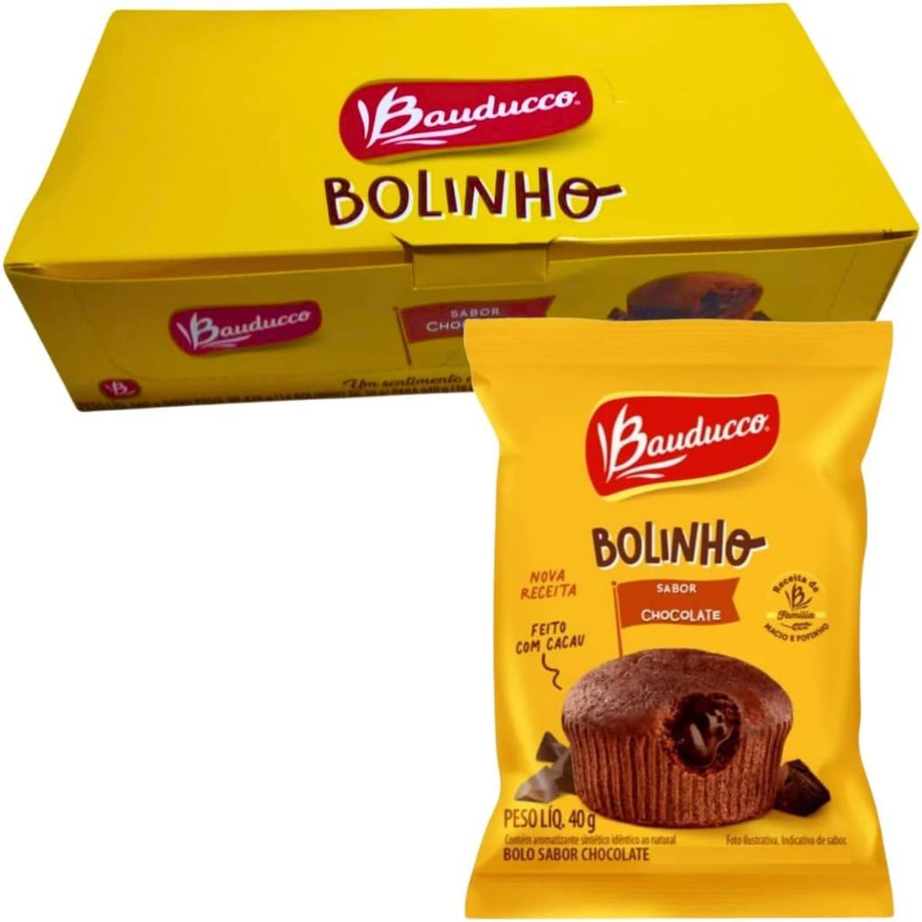 Display c/ 16 Bolinhos Bauducco 40g - Sabores | Shopee Brasil