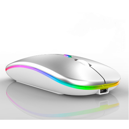Mouse Sem Fio Recarregável Wireless Led Rgb Ergonômico Novo | Shopee Brasil