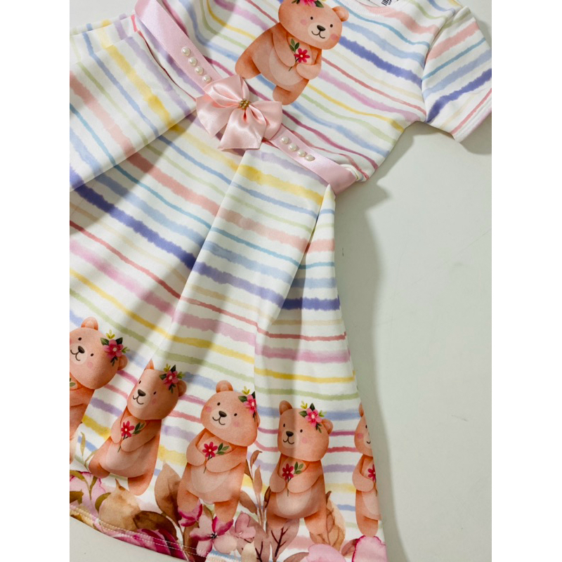 VESTIDO INFANTIL DE MALHA CREPE ESCUBA SUBLIMADO - PRONTA ENTREGA ...