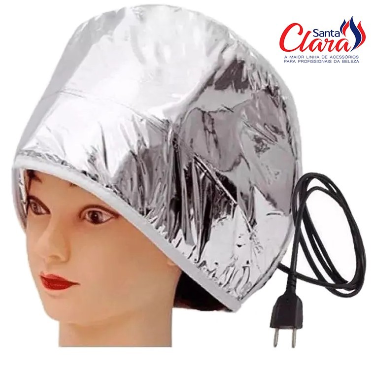 Touca Térmica Metalizada 110v ou 220v Para Tratamento Capilar Touca ...