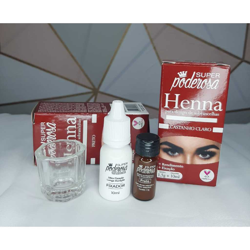 Kit Henna Tintura Para Sobrancelhas Shopee Brasil