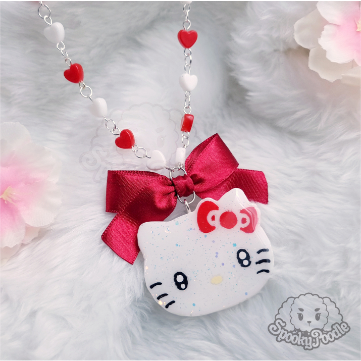 Colar Hello Kitty Pastel Goth Kawaii Aesthetic Sanrio Harajuku Jfashion ...