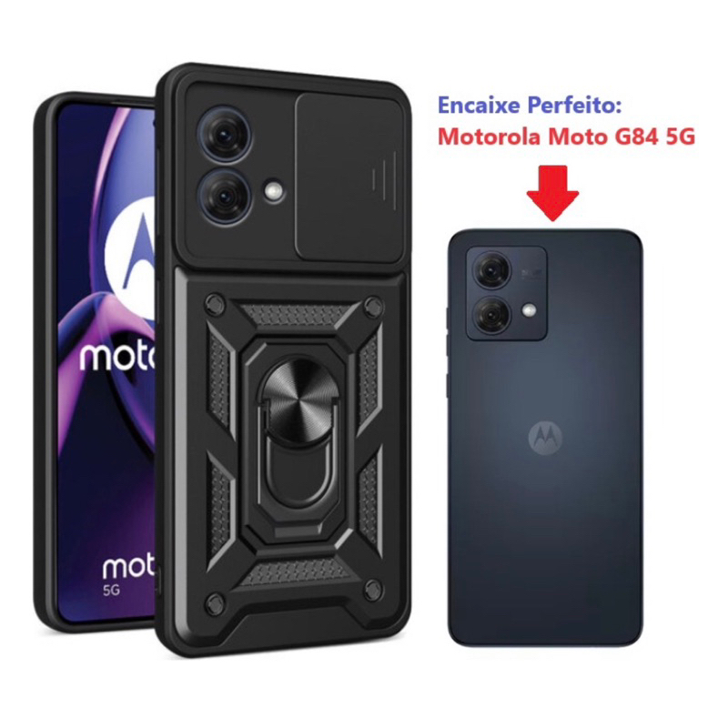 Capa Anti-impacto proteção militar para Motorola Moto G84 e Moto G85 ...