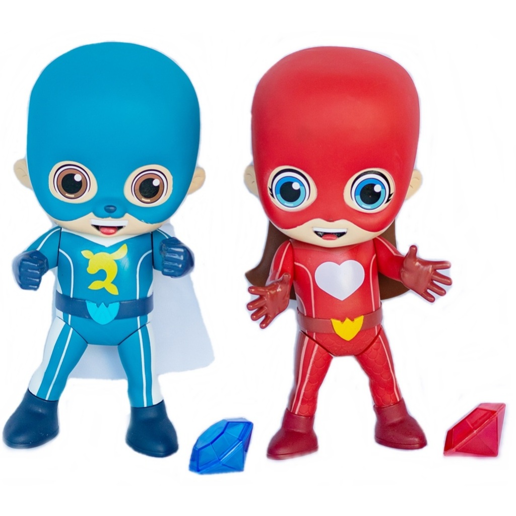 KIT BONECOS SUPER SEREIA E SUPER FOCA COM PEDRA DO PODER - TURMA LUCAS ...