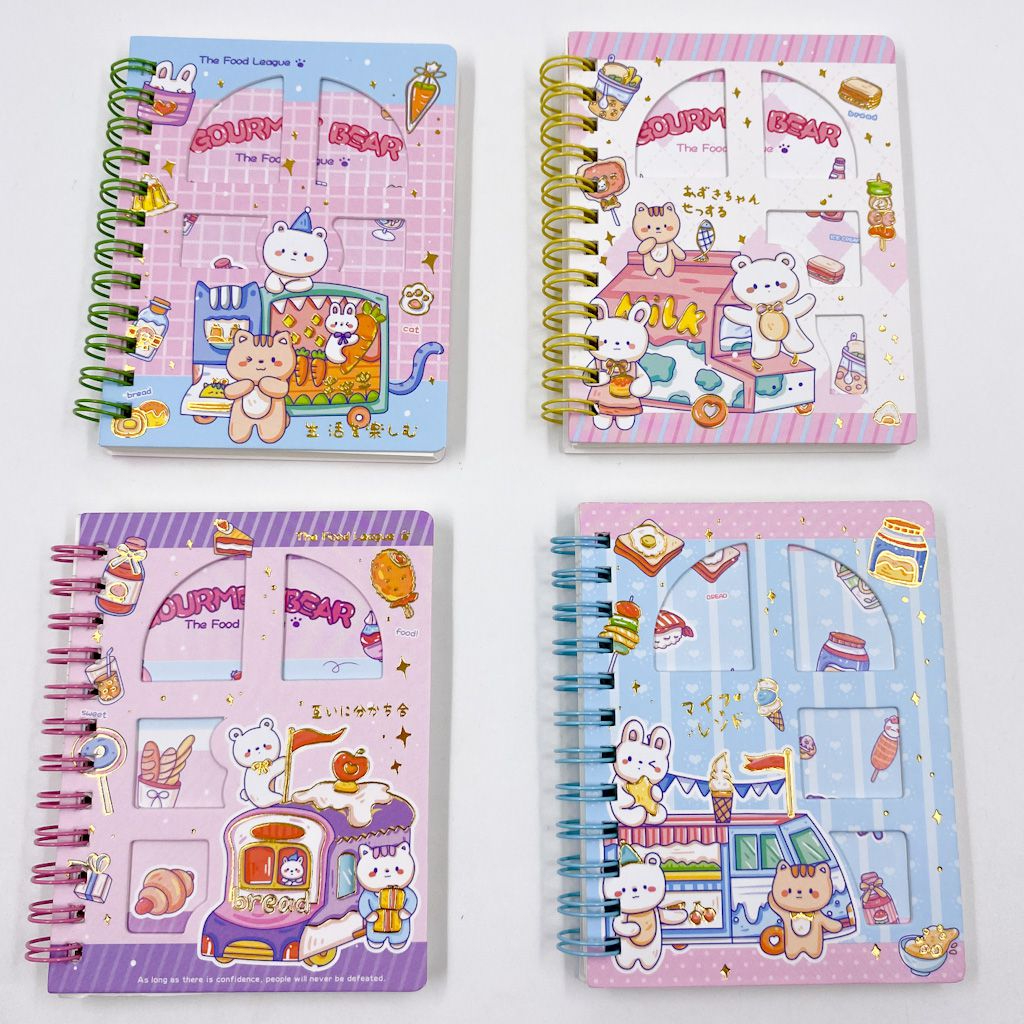 Mini Caderno A6 Fofo Gourmet Bear - Michael Judi / WX Gift - Faz a Boa!