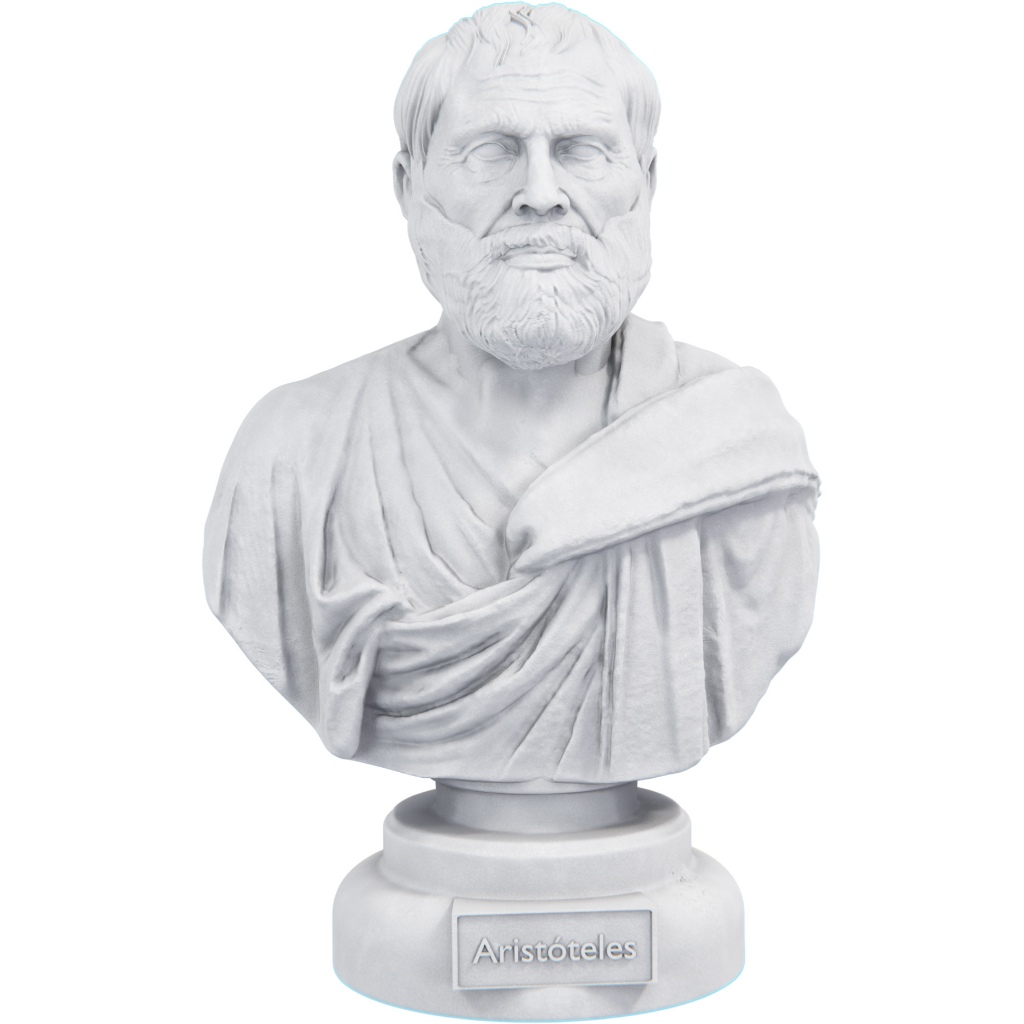 Estátua Busto Aristóteles Filósofo Grego - Resina | Shopee Brasil