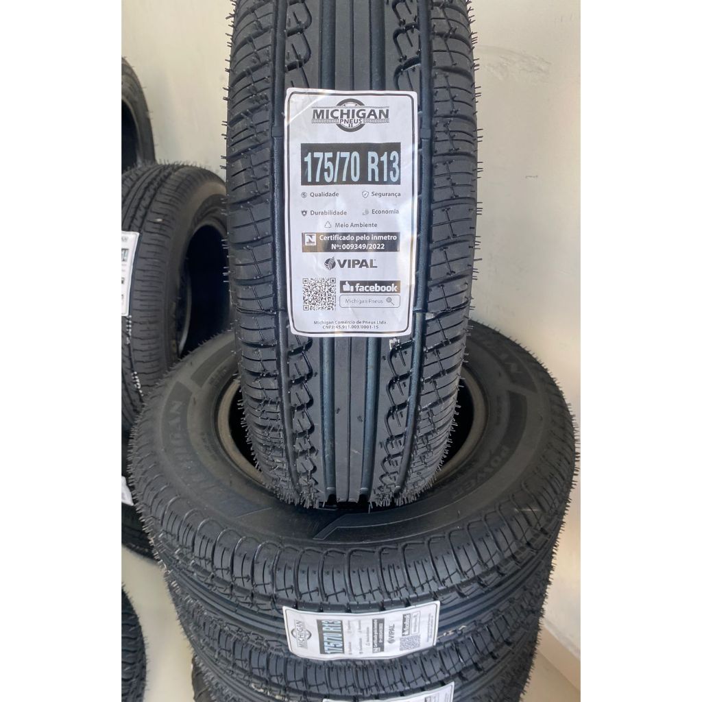 KIT 2 PNEUS 175 70 R13 BORRACHA VIPAL | Shopee Brasil