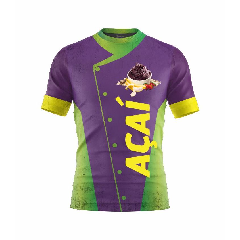 Uniforme Camiseta Açai Açaiteria Pronta Entrega Top | Shopee Brasil