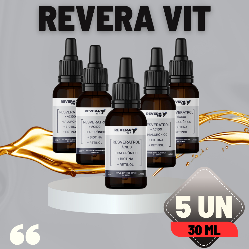 5 Frascos Revera Vit 30ml Super oferta | Shopee Brasil
