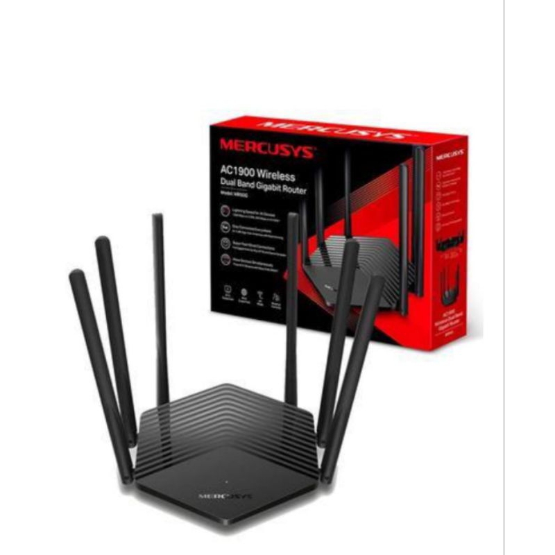Roteador Mercusys MR50G Gigabit Dual Band AC1900 Wireless 6 AntenasWifi | Shopee Brasil