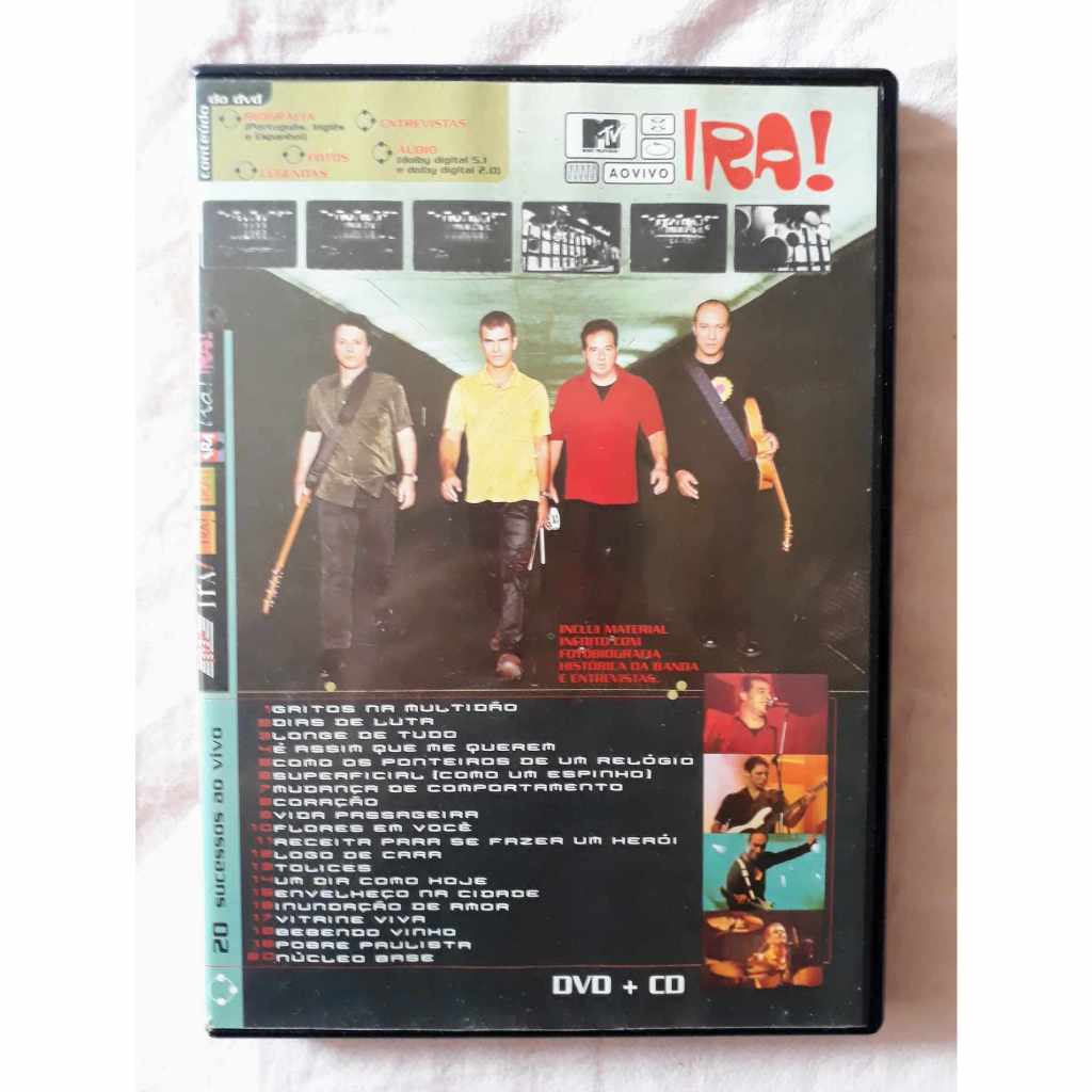DVD + CD Ira - Ao Vivo MTV (Original) (b) | Shopee Brasil