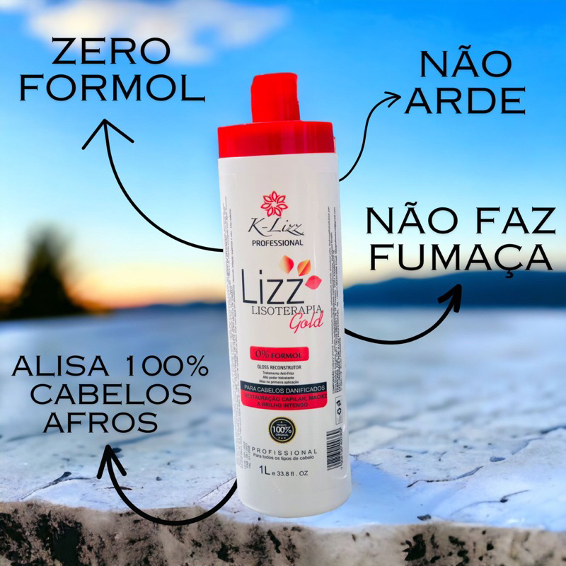 Lizz lisoterapia gold 1litro | Shopee Brasil