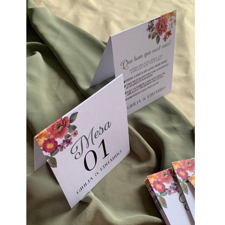 Plaquinha de Mesa para Casamento Plaquinha Mesa Personalizada | Shopee Brasil